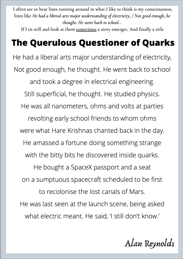 the-querulous-questioner-of-quarks | Earth Tourist